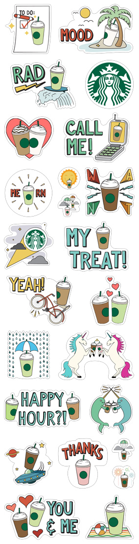 Starbucks Stickers
