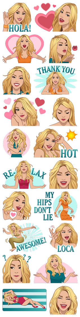 The Shakira Stickers