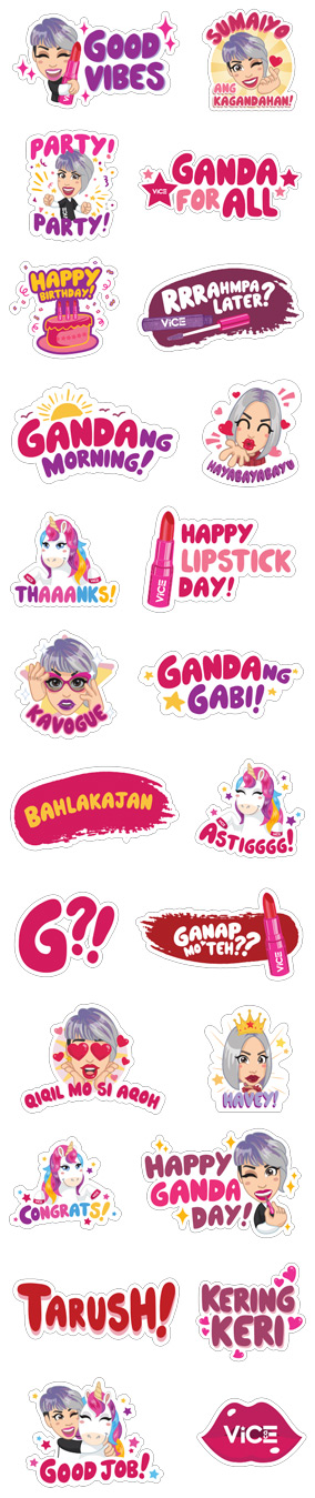 Vice Cosmetics Sticker PAK!