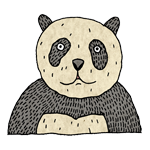 Freaky Panda Stickers